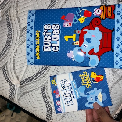 PRINT AND SHIP Blues Clues Water Labels Blues Clues Birthday Blues ...