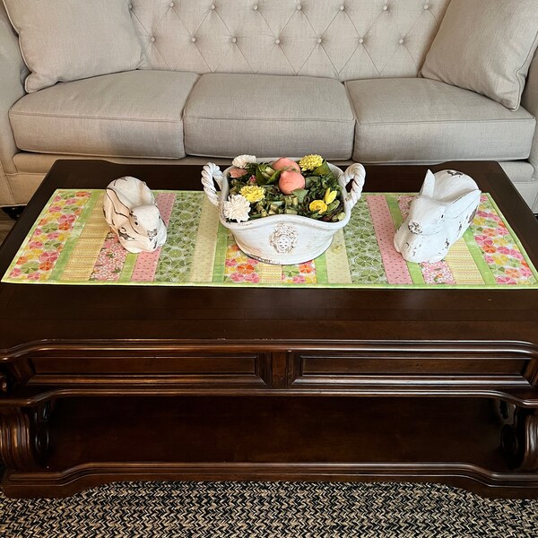 Quilted Table Runner**easter Table Runner**spring Table Runner ...
