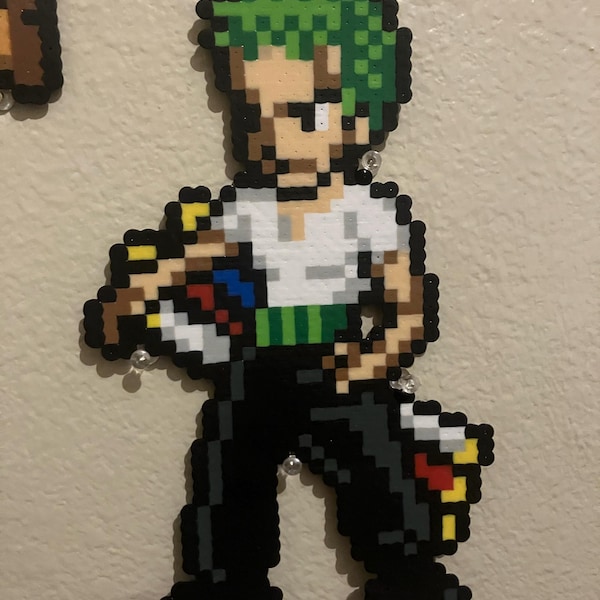 Demon Slayer - Tanjiro Perler Bead Pixel Art - Etsy