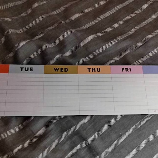Weekly Keyboard Planner Pad Desk Planner | Weekly Notepad | Todo List ...