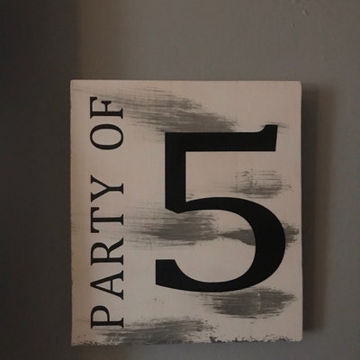 Party of 5 Sign L Family Sign L Gallery Wall L Wall Decor L - Etsy