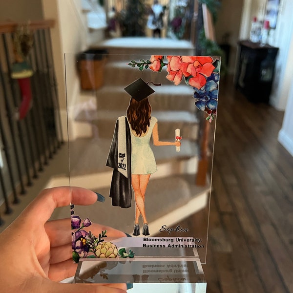 Custom Graduation Gift for Her ， Personalized Graduation Keepsake Print，personalized Gift， High ...