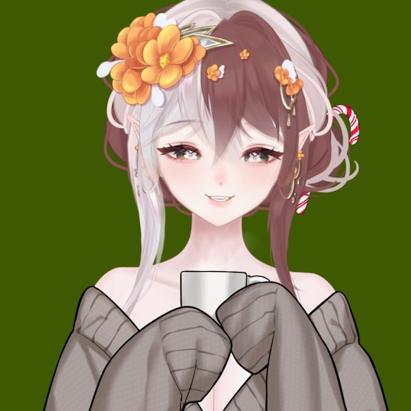 Vtuber Asset Hand Asset Touching Face - Etsy