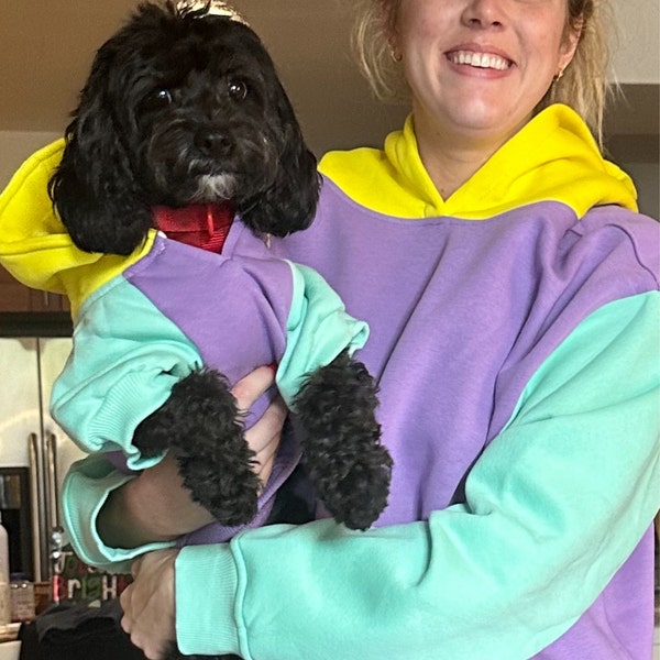 Dog Clothe, Dog & Human Matching Hoodie Set - Caramel People - Oversize ...