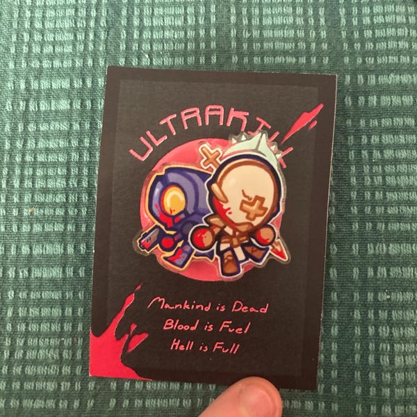 ULTRAKILL V1 and Gabriel Acrylic Pin, Ultrakill Charm, Backpack Decor ...