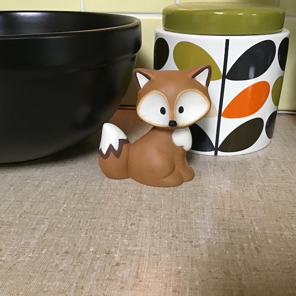 Ceramic Fox Small Size for Fox Sake Fox Home Decor Woodland Animal Fox ...