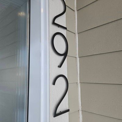 Large Modern House Numbers and Letters for House Number Sign, THIN ...