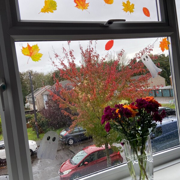 Autumn Leaves Window Stickers, Autumnal Leaves Window Sticker, Autumn ...