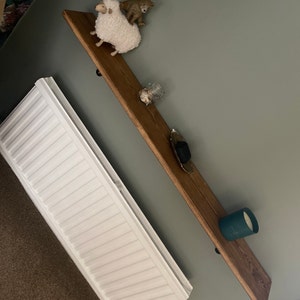 Rustic Solid Wood Radiator Shelf With Cast Iron Brackets - Etsy UK