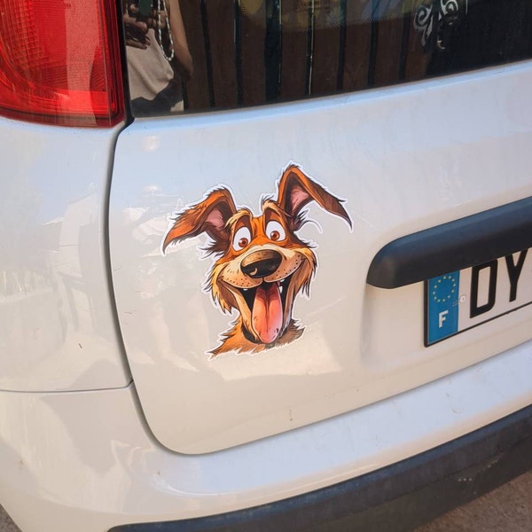 Watercolor Adorable Funny Dogs Car Sticker Dog Stickers - Etsy