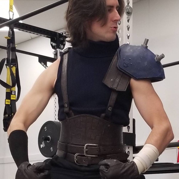 Leather Belt Tassets Faulds Skirt Armor of Tribal Barbarian With Rune ...