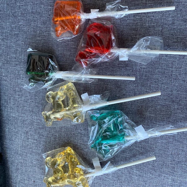 Vintage Clear Toy Candy, Barley Lollipops - 9 Count Vintage 3 ...