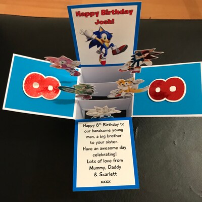 Sonic the Hedgehog Card-in-a-box - Etsy Australia
