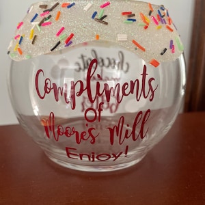 Custom Candy Bowl Chocolate Jar Office Candy Bowl Office - Etsy