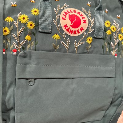 Fjallraven Kanken No. 1 Backpack Custom Hand Embroidery/customized ...
