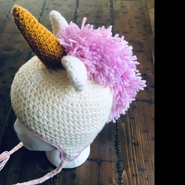 Chunky Unicorn/mustang Hat - Crochet Pattern - Size: Child, Teen/adult ...
