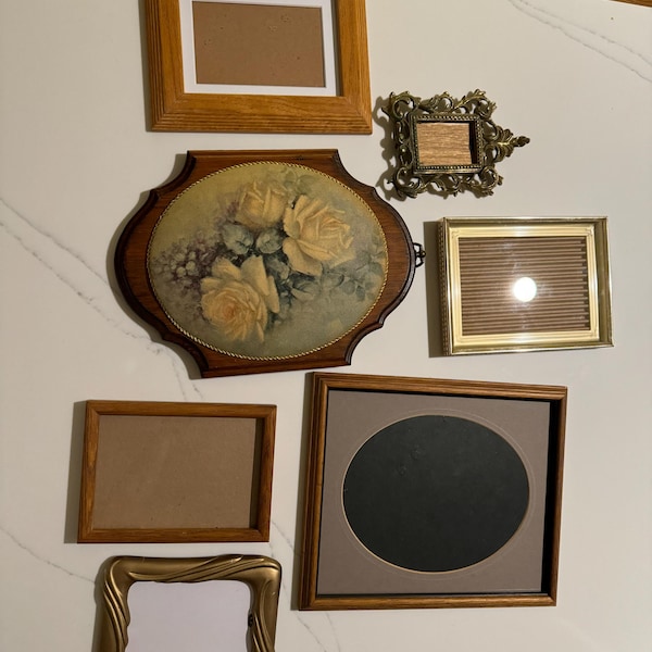 Gallery Wall Frames | Assorted Frame Bundle | Vintage Picture Frames ...