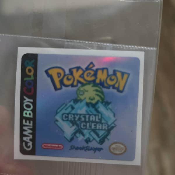 Ancient Mew GBA Holographic Label - Laminated Replacement Label for ...
