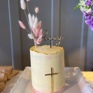 Etched Cake Topper Personalised - Etsy UK