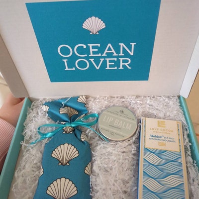 Ocean Lover Letterbox Gift Box, Pamper Hamper Box, Care Package ...