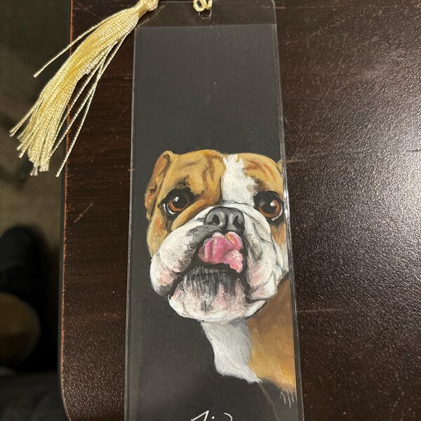 Pet Portrait Bookmark Hand Painted Custom Gift for Readers & Pet Owners ...
