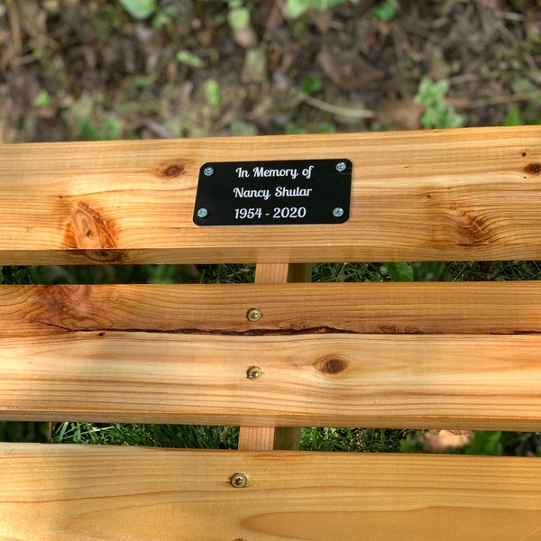 Custom Outdoor Metal Plaque | Engraved With Your Text | Available in ...