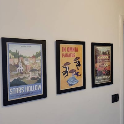 Stars Hollow Poster Vintage Travel Poster - Etsy