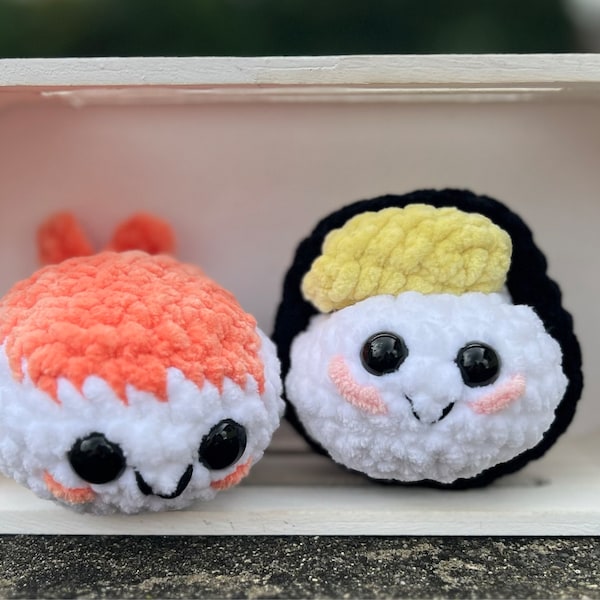 Ebi Shrimp Sushi Crochet Pattern - Etsy