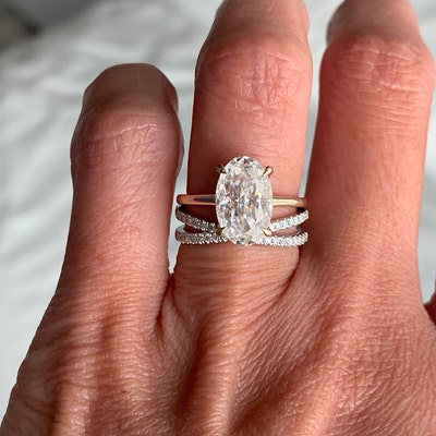 Criss Cross Diamond Wedding Band Vintage Crossover Ring Micro Pave Ring ...