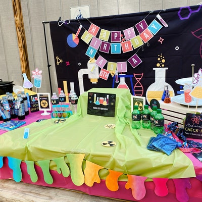 Girls Science Party Decorations Girls Science Birthday Decorations STEM ...