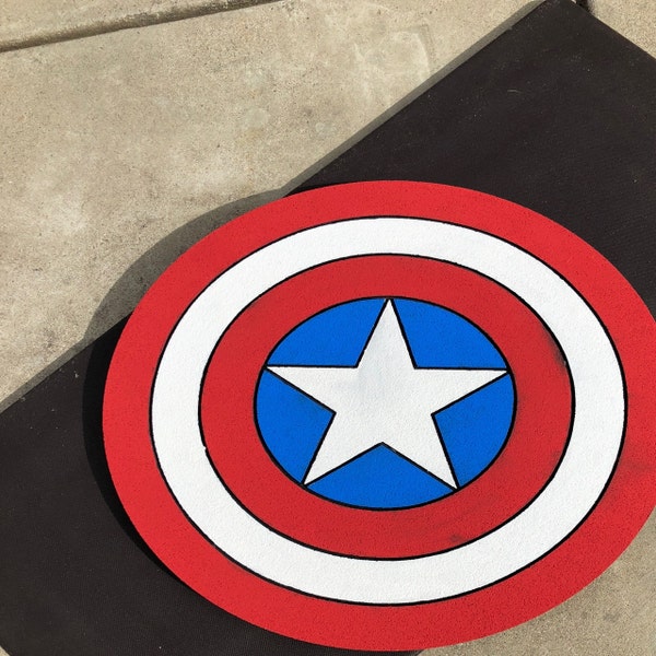 Captain America Shield Cork Board With Engraved Details. Captain ...