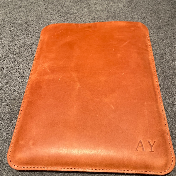 Personalized Leather Sleeve for Macbook, MacBook Air 13 M2 Case, 16 ...