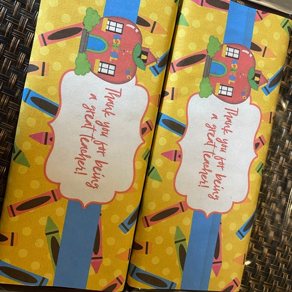 Editable Teacher Gift, Teacher Appreciation, Candy Bar Wrapper, Corjl ...