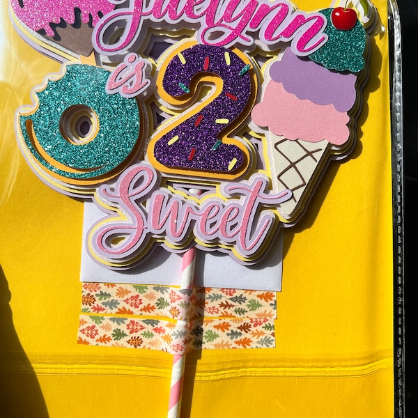 Two Sweet Cake Topper - Etsy