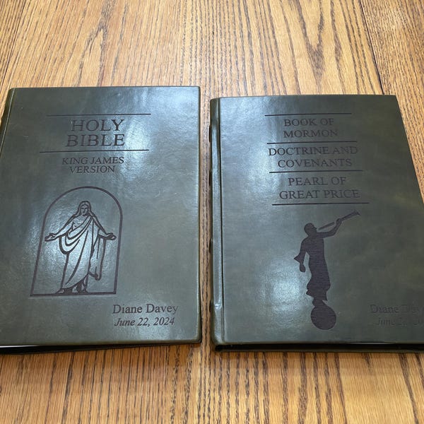 Leather Holy Bible Leatherbound - Etsy