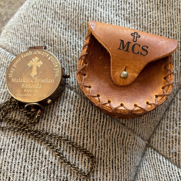 Custom Engraved Working Handmade Brass Compass Gift for Men ...