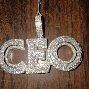 14k Gold Finish Boss With Crown Tricolor Hip Hop Simulated Diamond ...