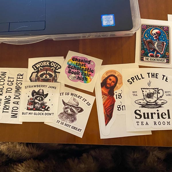 Peeking Jesus is That Smut Inspired, Laptop Stickers, Funny Stickers ...