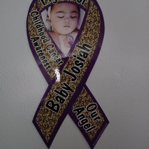 Personalized Murder Awareness Ribbon Magnet Add Photo or | Etsy