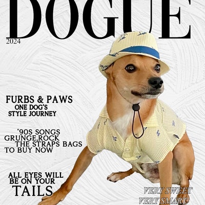 Personalized Dog Prints Magazine Covers Pet Portraits Custom Pet Art - Etsy