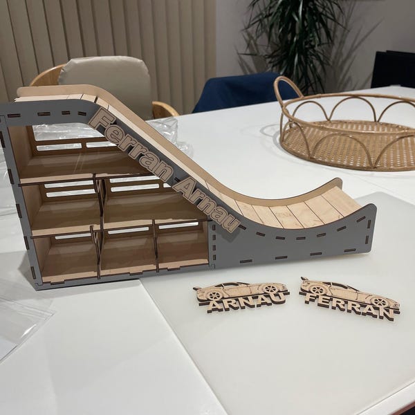 Car Racetrack Toy Ramp for Toddler | Personalised Boy Birthday Gift ...