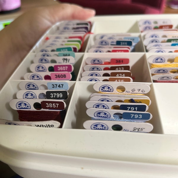 DMC Floss Labels - Solid Color, Floss Image and White. - Etsy