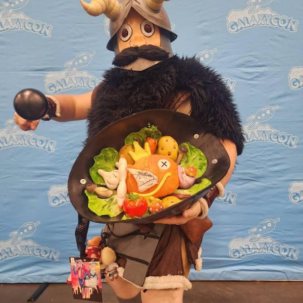 Senshi Cooking Pot Wok Delicious in Dungeon Cosplay Template Pattern ...