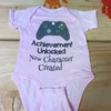 Baby Bodysuit, Video Game Bodysuit, Gamer Outfit, Achievement Unlocked ...