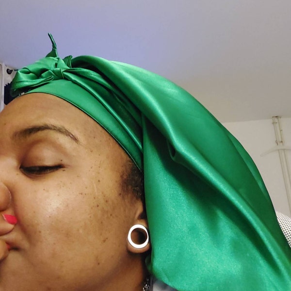 Satin Lined Shower Bonnet- Shower Cap-extra Large- Jumbo - XLG Bath Spa ...