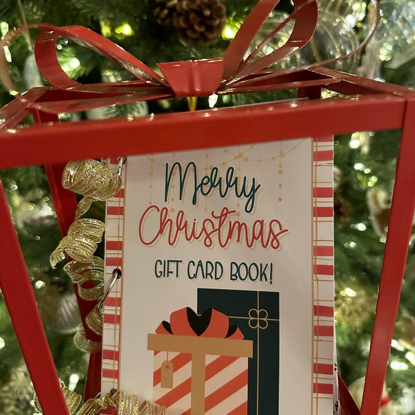 Printable Christmas Gift Card Book | Christmas Gift Card Holder ...