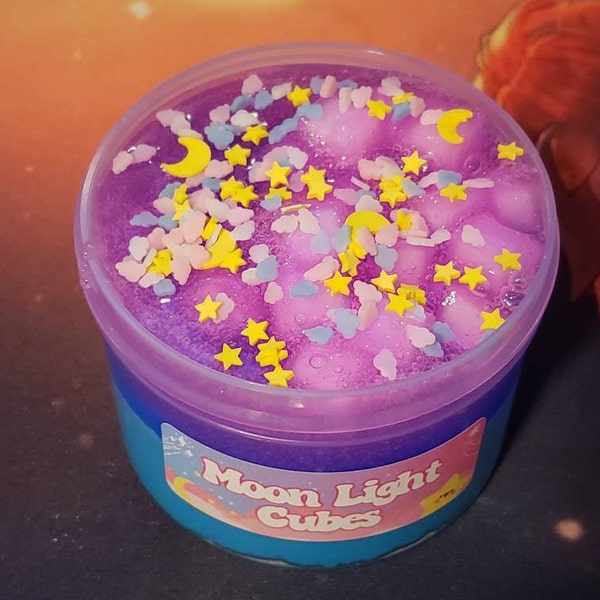 Moon Light Cubes Slime, Cloud Dough Slime, DIY Slime, Jelly Cube Slime ...