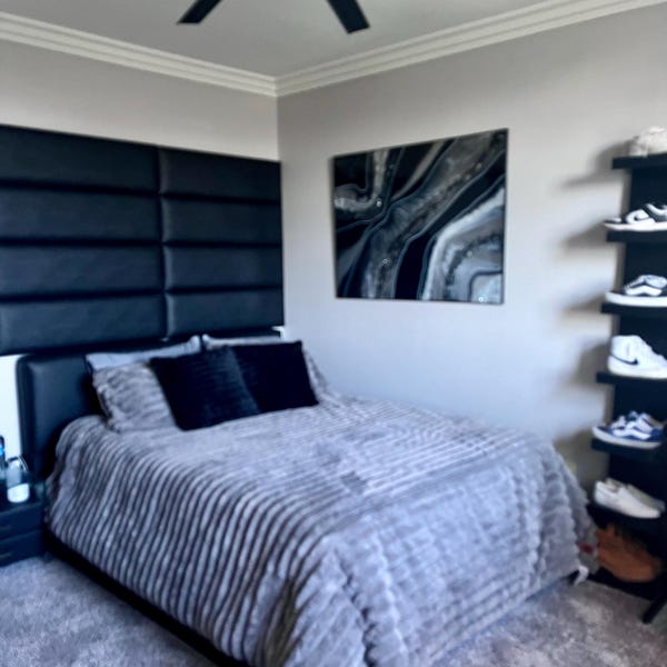 Glass Painting Resin Glam Wall Geode Art Big Quartz Original Abstract ...