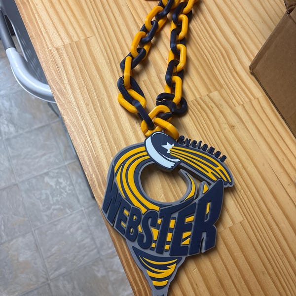 Custom 3D Printed Turnover Oversized Sports Chains - Etsy