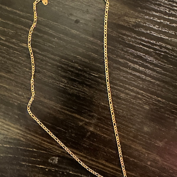 18K Toddler Boy Cross Necklace,figaro Chain With Cross,kids Gold Cross ...